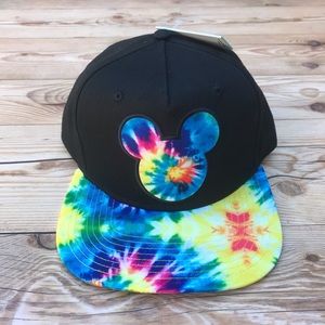 Neff | Accessories | Neff Disney Mickey Mouse Tie Dye Snapback Hat ...